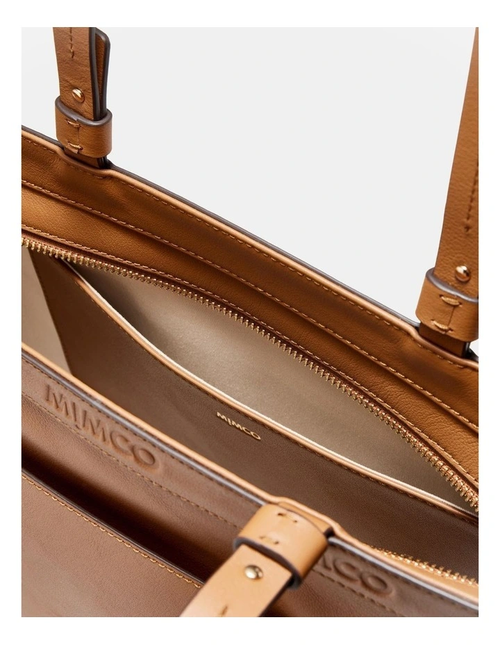 Mimco Centre Stage Mini Tote Bag in Tobacco | MYER