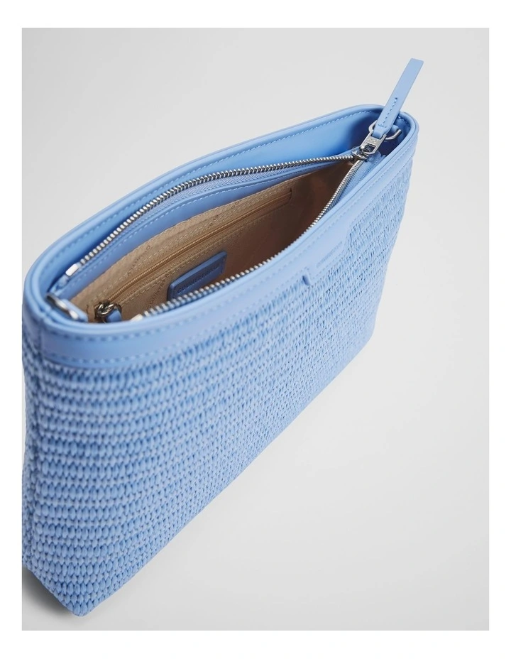 Country Road Branded Raffia Crossbody Bag in Arctic Blue | MYER