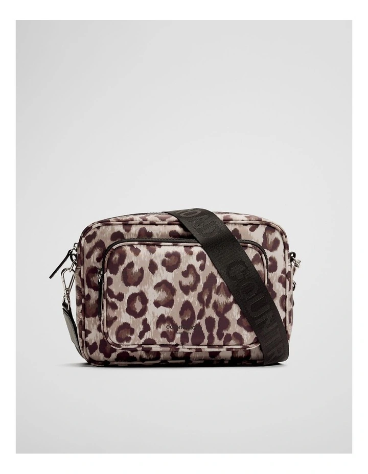 Country Road Recycled Polyester Soft Crossbody Bag in Leopard | MYER