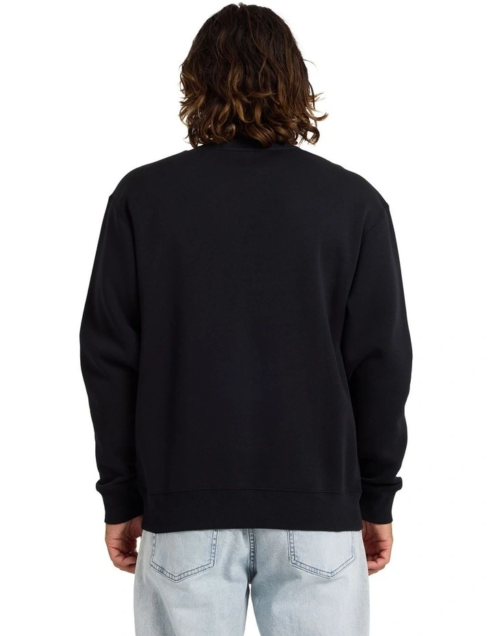 Volcom Vologo Crew Neck Sweater in Black | MYER