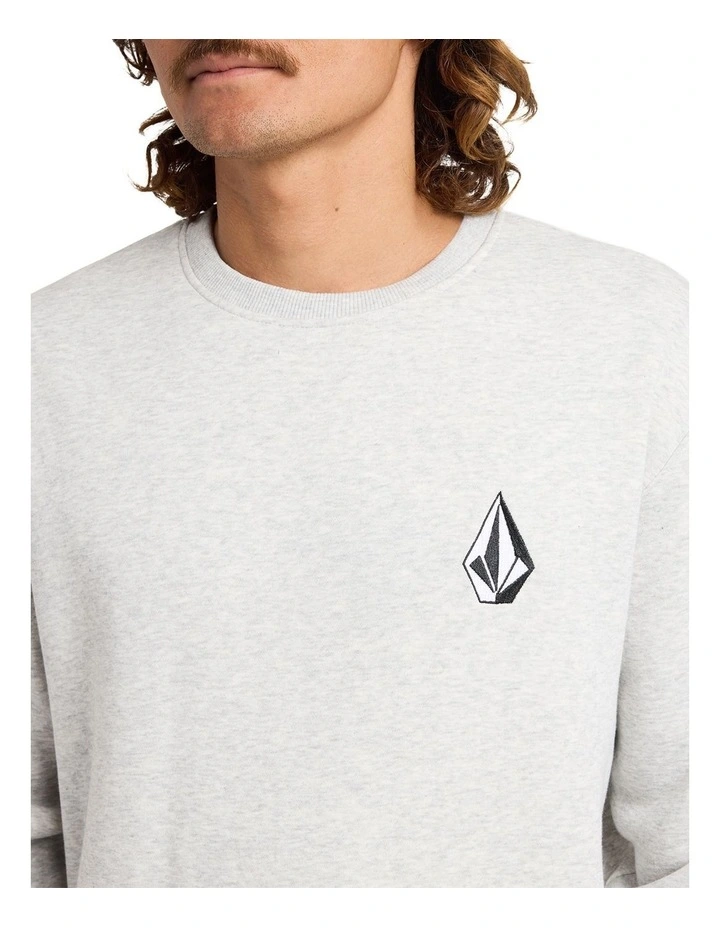 Volcom Vologo Crew Neck Sweater in Heather Grey | MYER