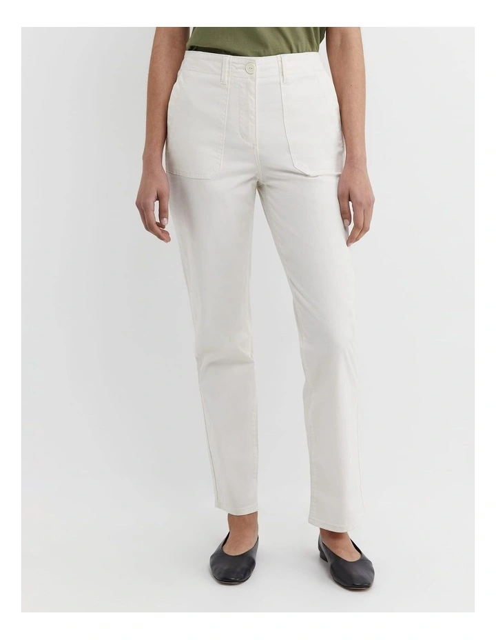 Sportscraft Laura Pocket Pant in White | MYER