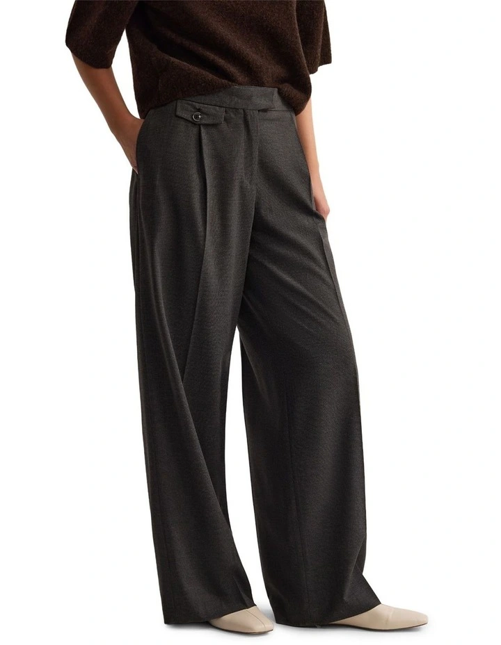 Oxford Belle Checked Pant in Charcoal | MYER