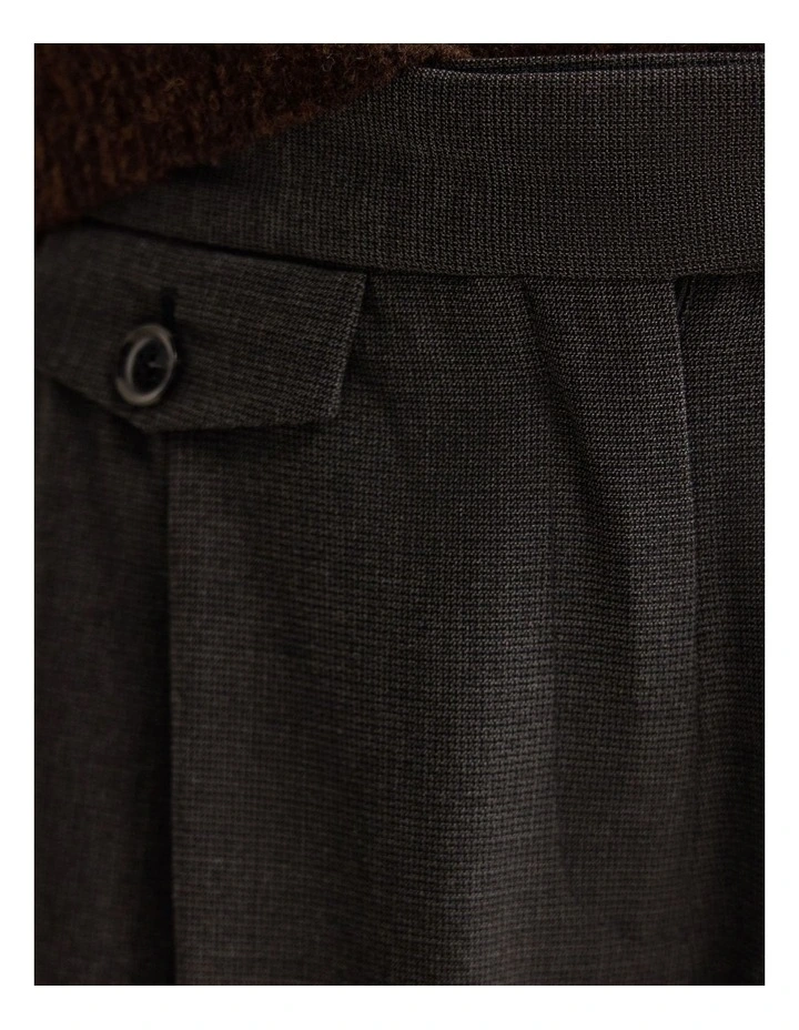 Oxford Belle Checked Pant in Charcoal | MYER