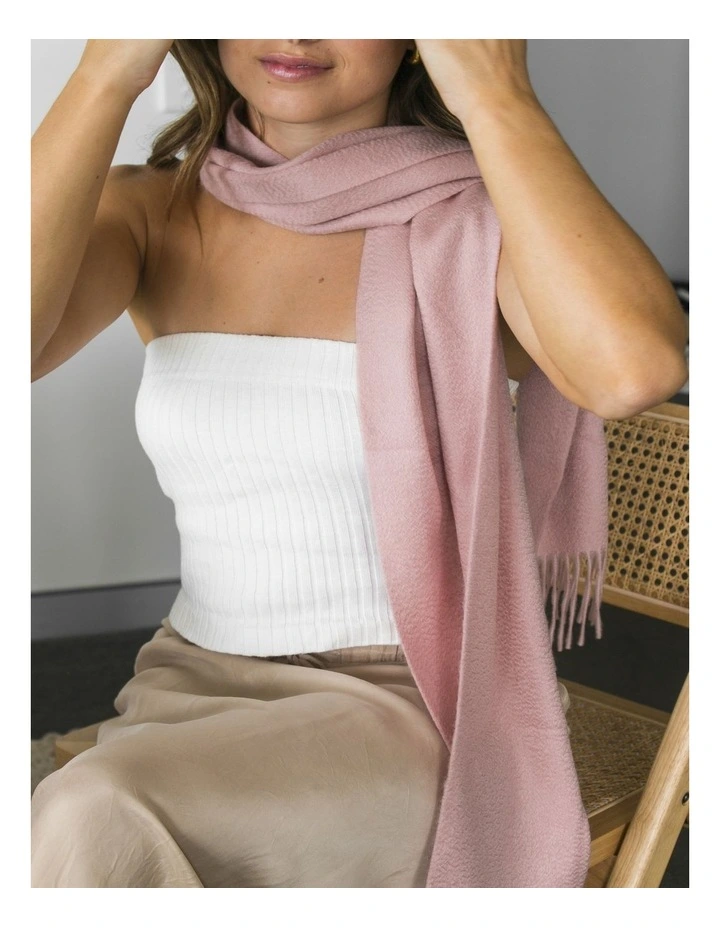 Heirloom Cashmere Woven Scarf In Blush | MYER