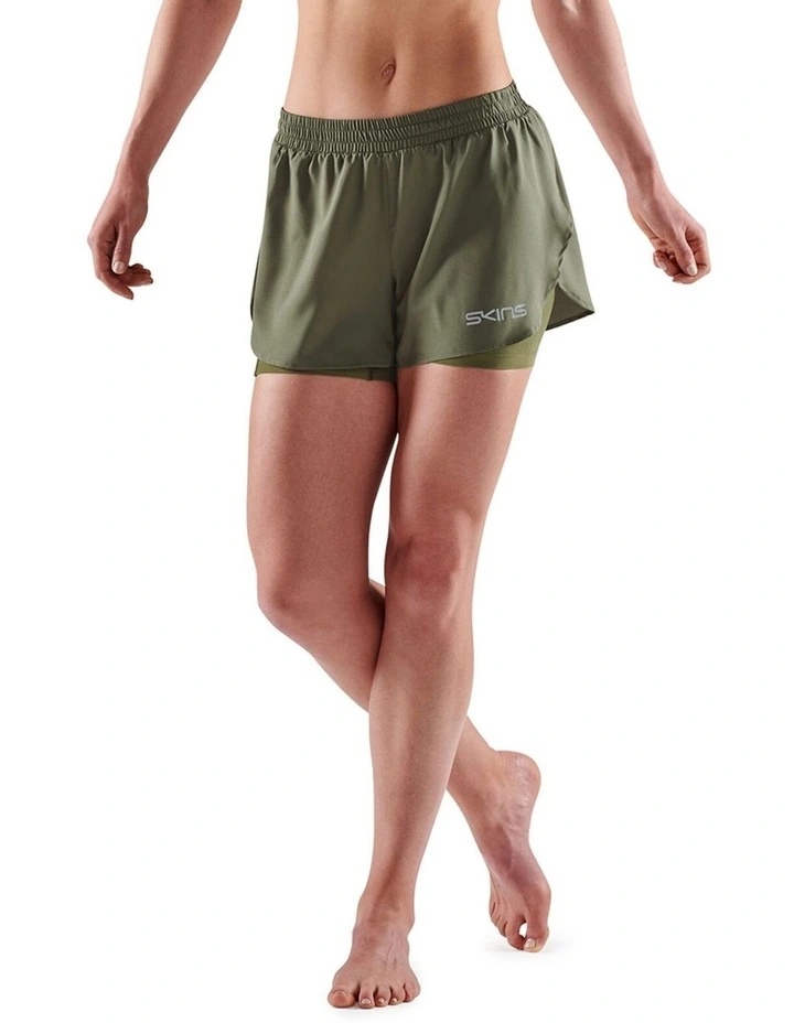 SKINS Series-3 Gym Superpose Tight in Khaki | MYER