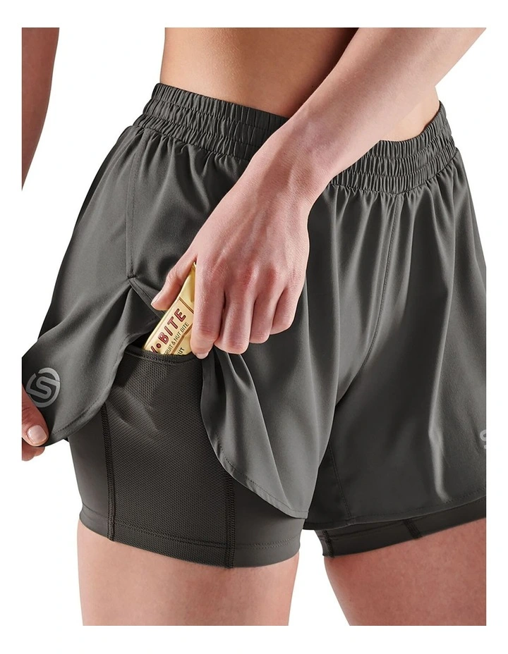 SKINS Series-3 Gym Superpose Tight in Charcoal | MYER