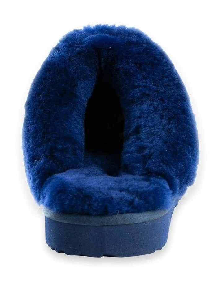 Aus Wooli Ugg Sheepskin Wool Sydney Slippers In Navy | MYER