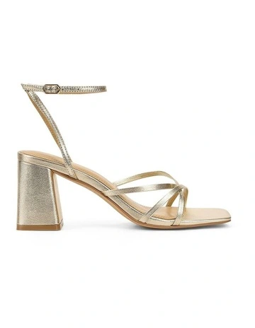 Siren Straus Block Heel Sandals In Gold | MYER