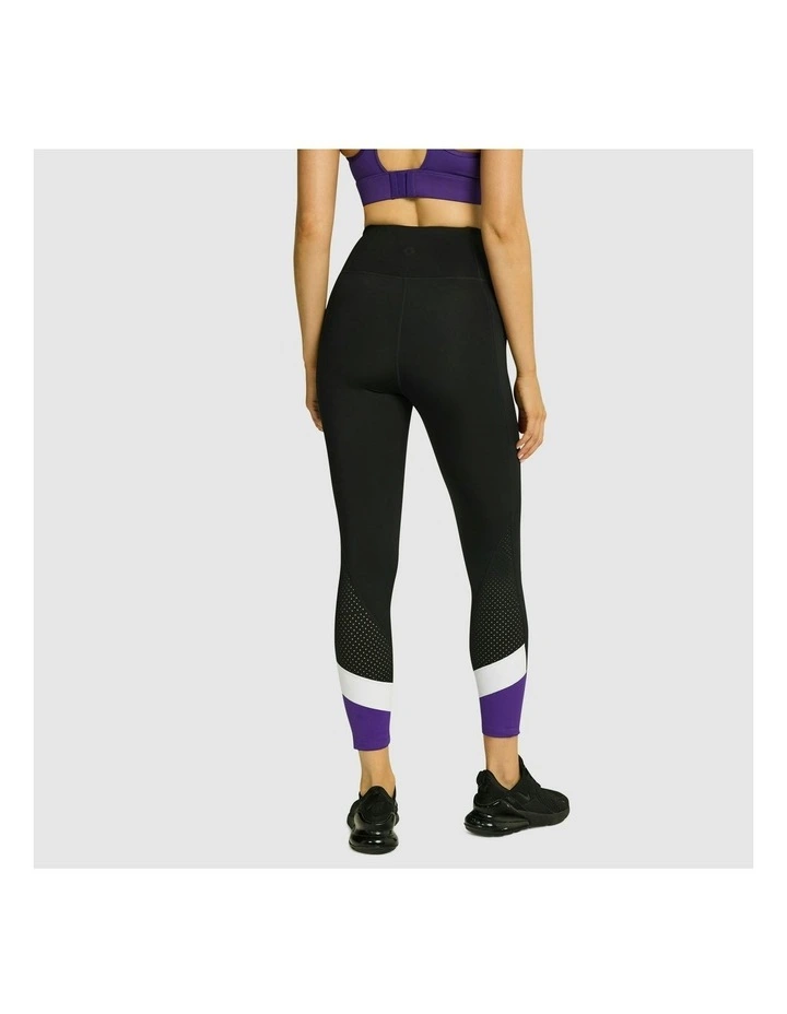 Rockwear Blocked Pocket Ankle Grazer Tights in Black MYER