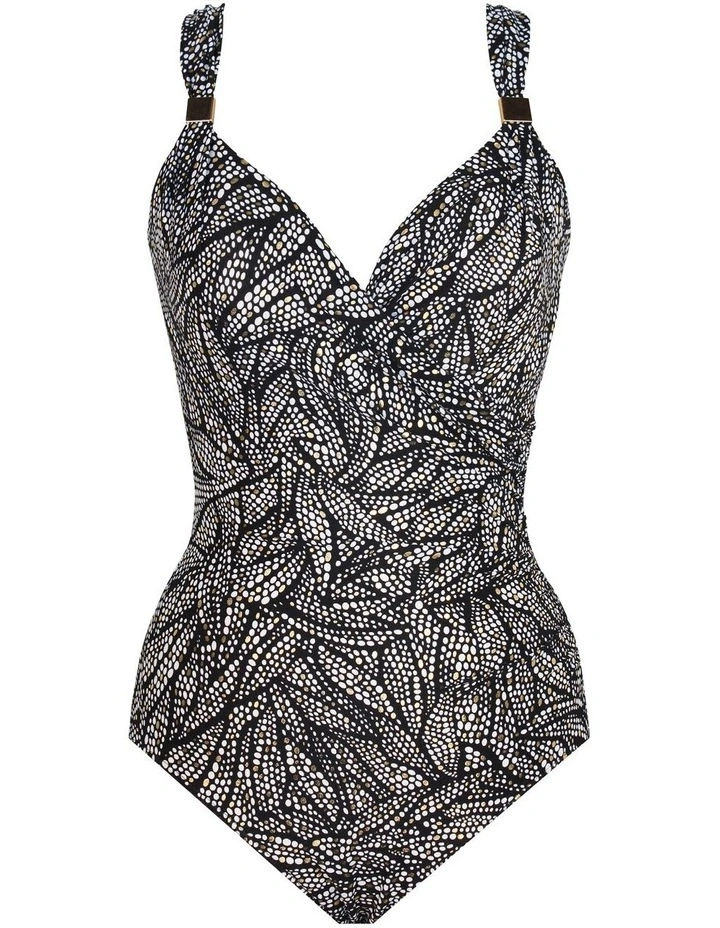 miraclesuit Swim Shore Leave Siren Crossover Shaping Swimsuit in Black ...