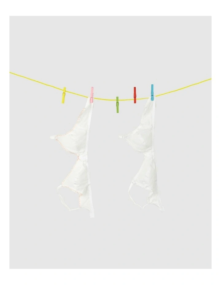 Royce Lingerie My First Bra Pure Cotton & Lace Bra 2 Packs in White ...