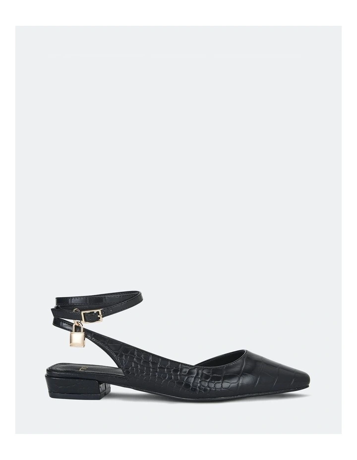 Novo Shoes Caramina Ballet Flat in Black Croc | MYER