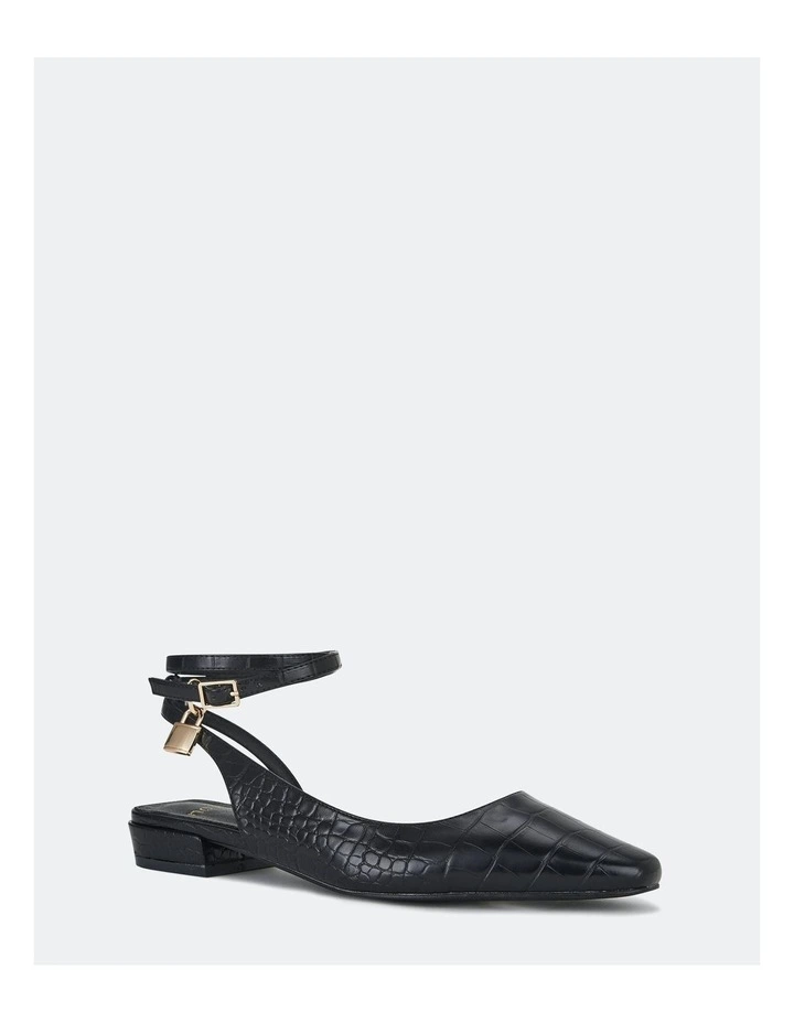 Novo Shoes Caramina Ballet Flat in Black Croc | MYER