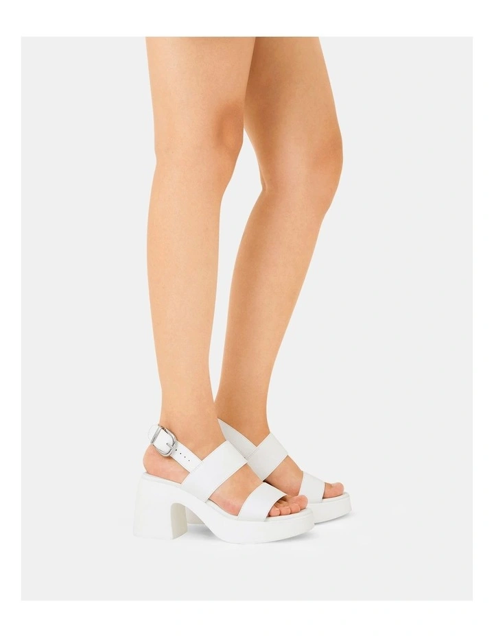 Novo Shoes Umae Strappy Heels in White | MYER