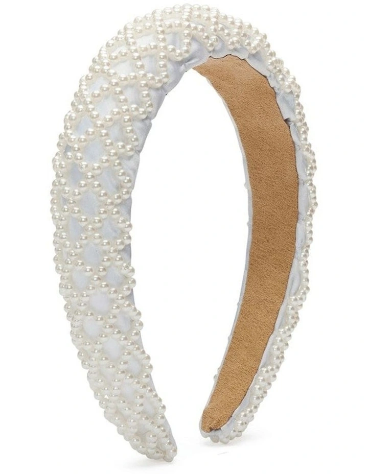 Morgan & Taylor Valorie Headband in Pearl | MYER