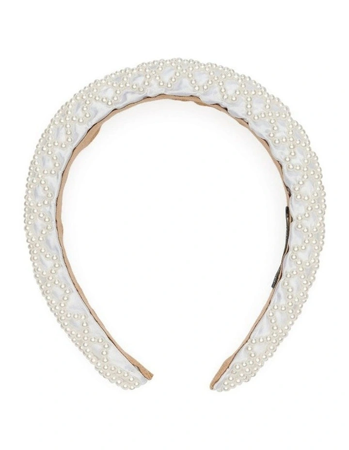 Morgan & Taylor Valorie Headband in Pearl | MYER