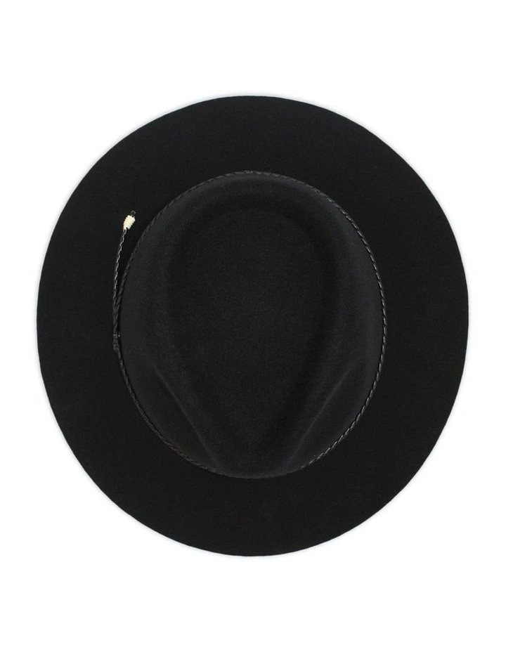 Morgan & Taylor Tasmin Fedora Hat in Black | MYER