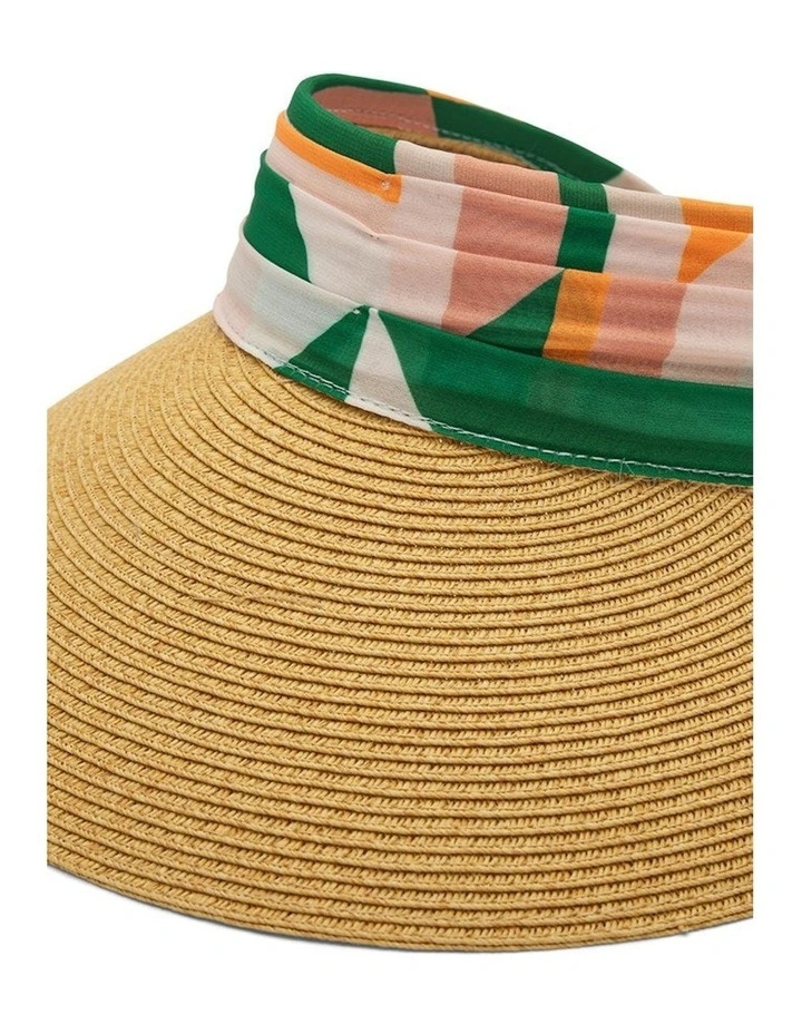 Morgan & Taylor Monaco Visor in Natural Green | MYER