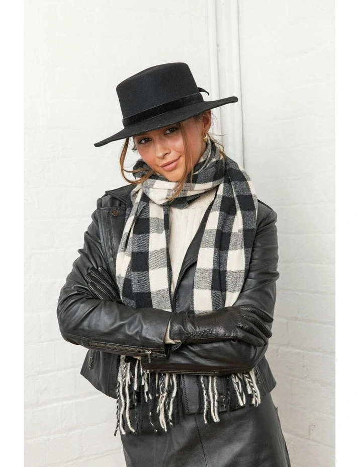 Morgan & Taylor Nyssa Scarf in Ivory/Black | MYER