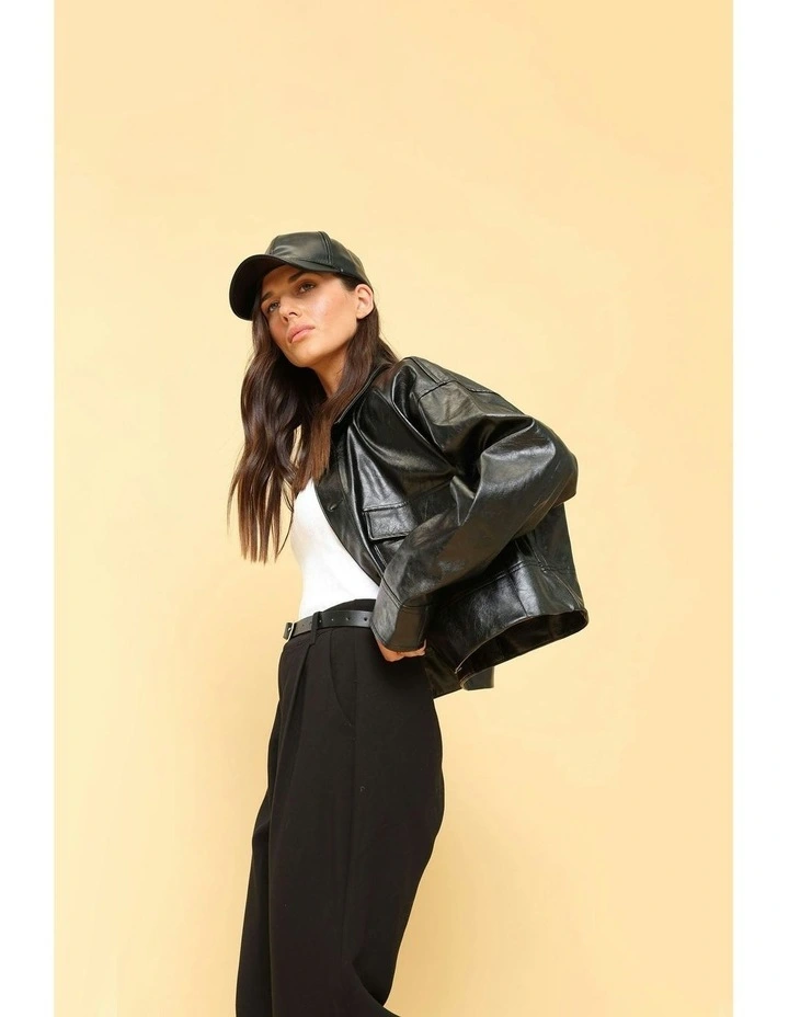 Morgan & Taylor Archer Cap in Black | MYER