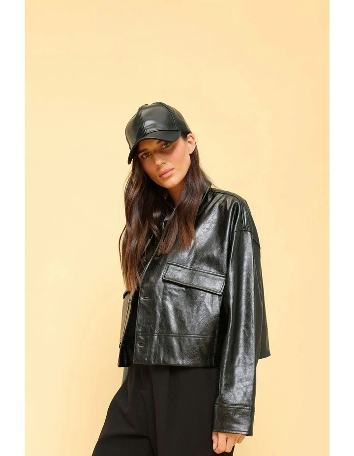 Morgan & Taylor Archer Cap in Black | MYER