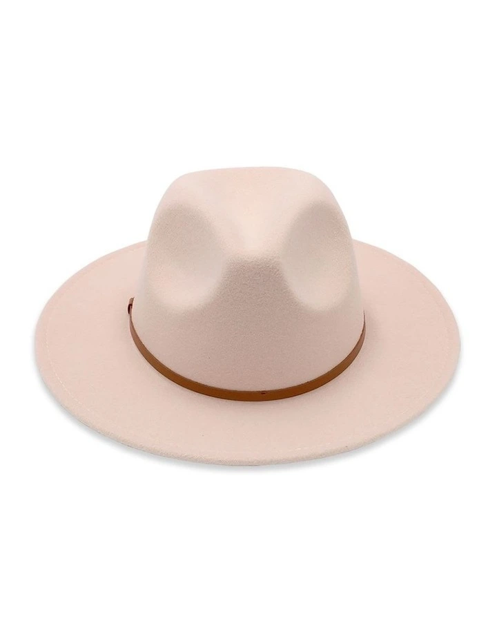 Tate & Barlowe Hudson Polyester Felt Fedora in Beige | MYER
