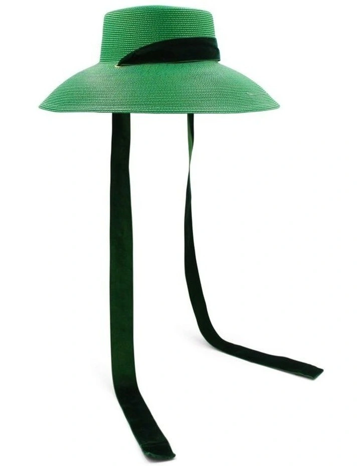 Morgan & Taylor Sandra Droop Racewear Hat in Emerald Green | MYER