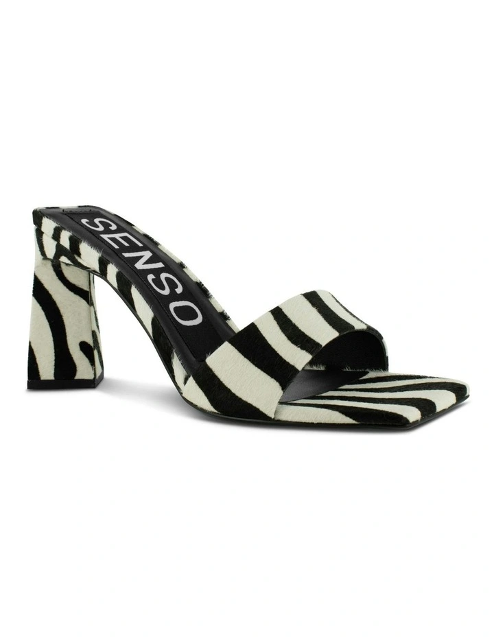 Senso Venus II Heeled Sandals In Black/White | MYER