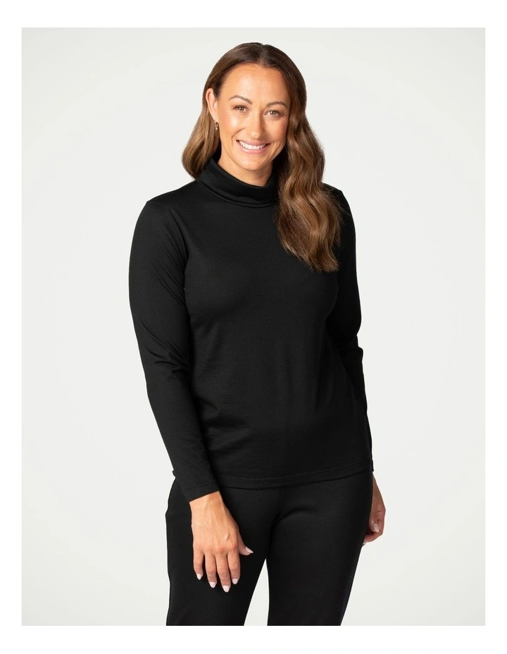 Fella Hamilton Hedrena Skivvy Top in Black | MYER