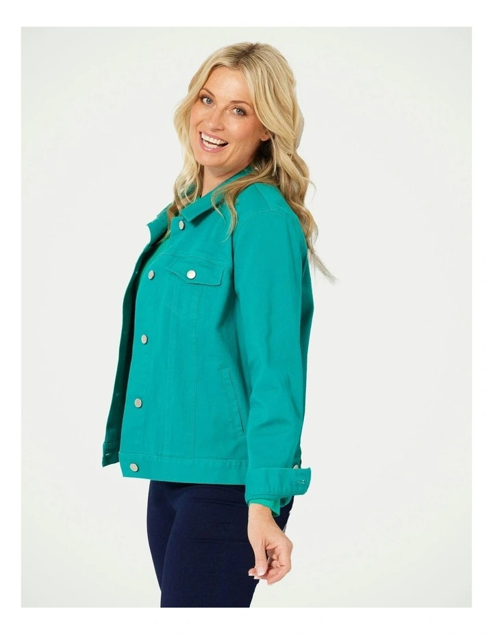 Fella Hamilton Collared Suzy Jacket in Emerald | MYER