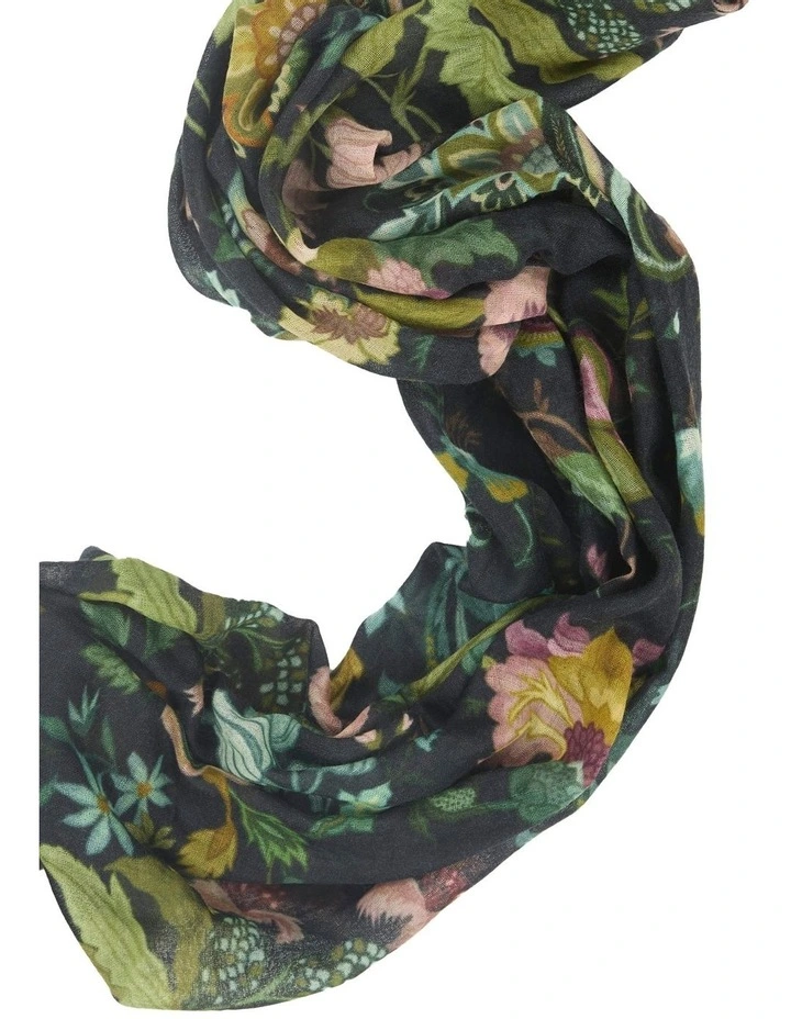 Fella Hamilton Concetta Plisse Scarf in Black Mix | MYER