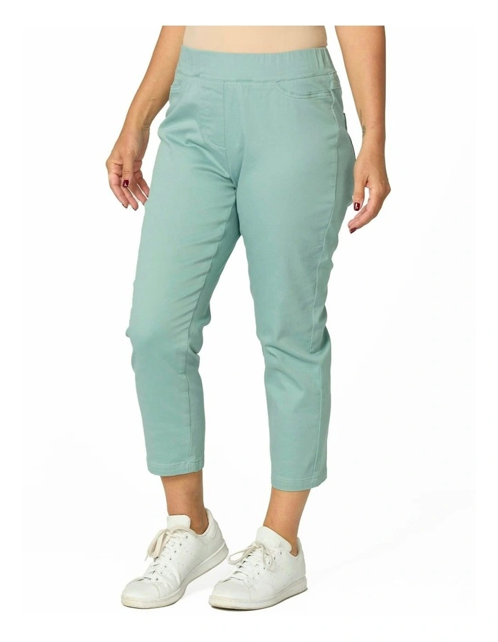 Fella Hamilton Sandy Stretch 7/8 Pull On Jeans in Green | MYER