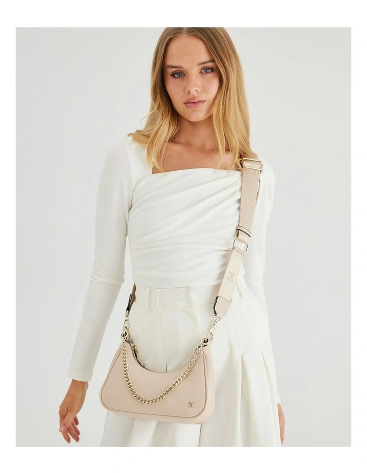 Madison Accessories Kaylee Small Shoulder Bag in Beige | MYER