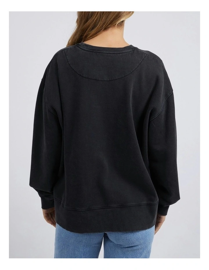 Foxwood Rosa Crew Jumper in Washed Black | MYER