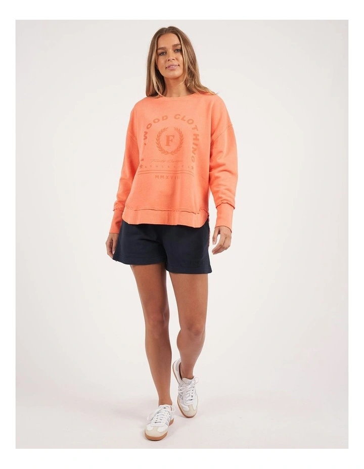 Foxwood Medalion Crew Jumper in Peach | MYER