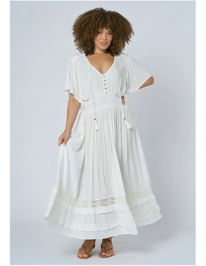 The Poetic Gypsy Summer Kiss Maxi Dress in White | MYER