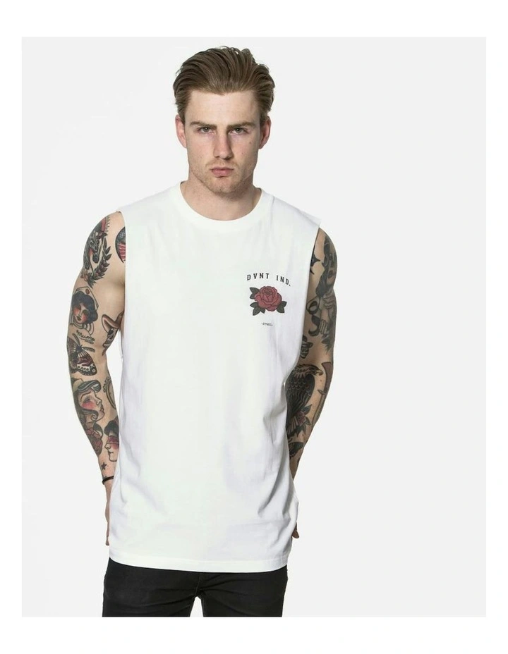 DVNT Rose Tank in White | MYER