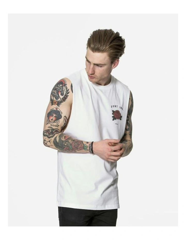 DVNT Rose Tank in White | MYER