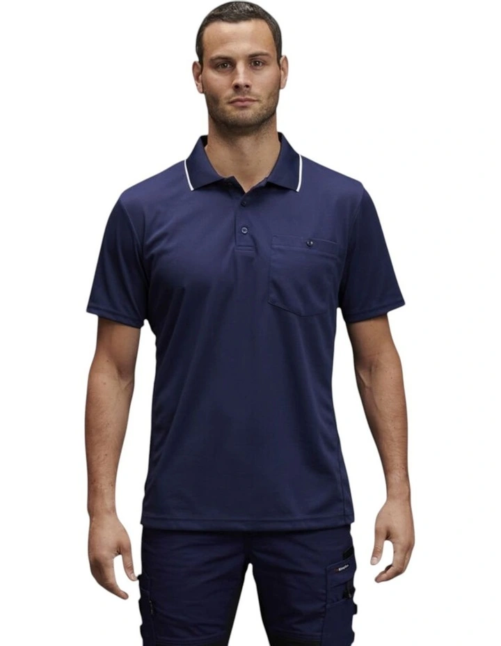KingGee Workcool Hyperfreeze Short Sleeve Polo Shirt in Navy | MYER