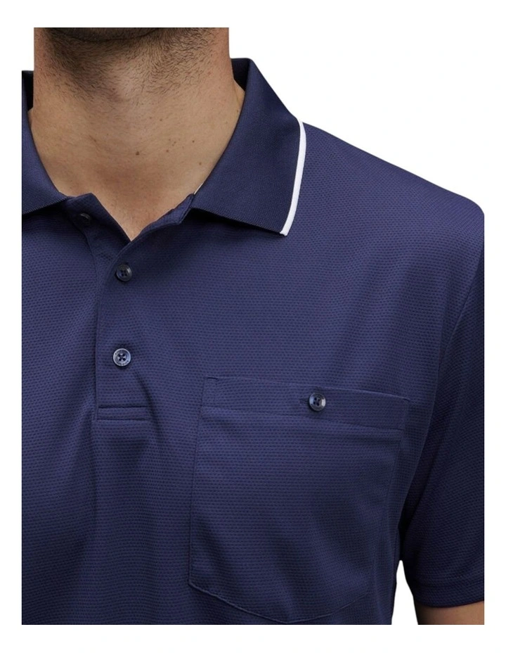 KingGee Workcool Hyperfreeze Short Sleeve Polo Shirt in Navy | MYER