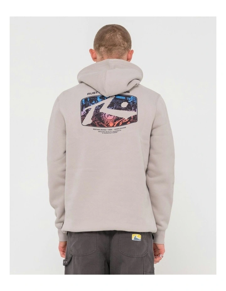 Rusty Advocate Fleece Hoodie In Grey | MYER