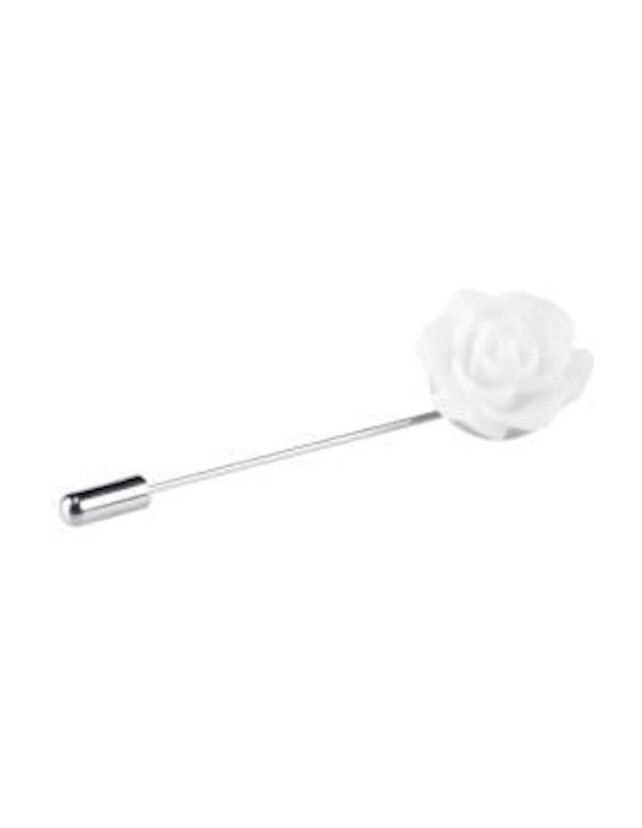 Cudworth Rose Lapel Pin in White | MYER
