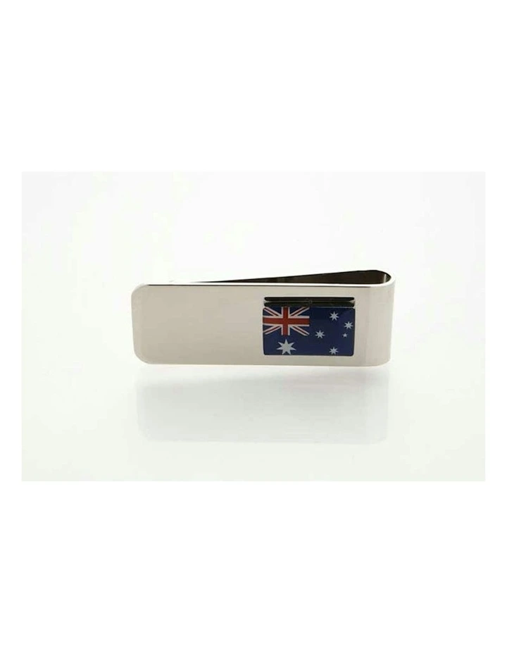 Cudworth Rhodium Plated Australian Flag Money Clip | MYER