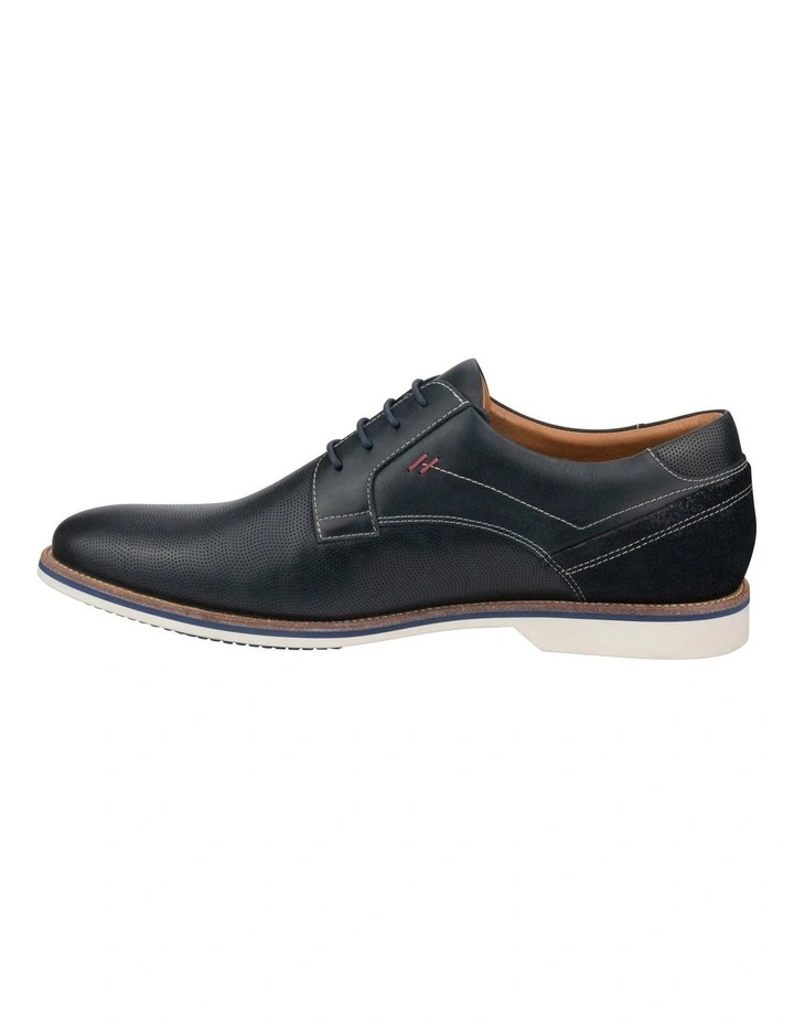 Florsheim Calabria Perf Plain Toe Derby Shoes in Black | MYER