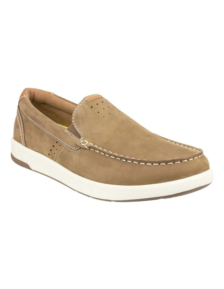 Florsheim Crossover Moc Toe Slip On Shoes in Olive | MYER