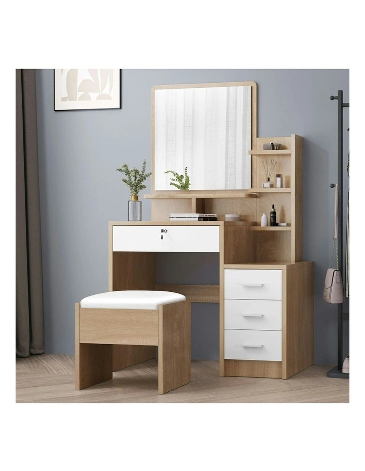 Alfordson Dressing Table Stool Set in Oak | MYER