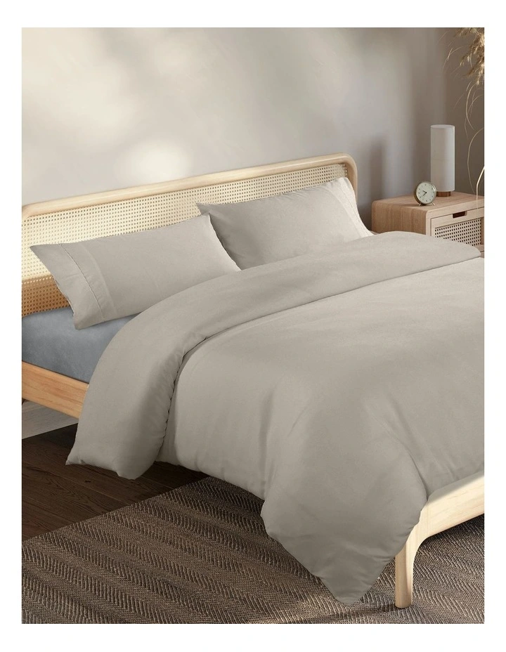 Royal Comfort 1000 Thread Count Bamboo Blended Quilt Cover Set in Grey ...