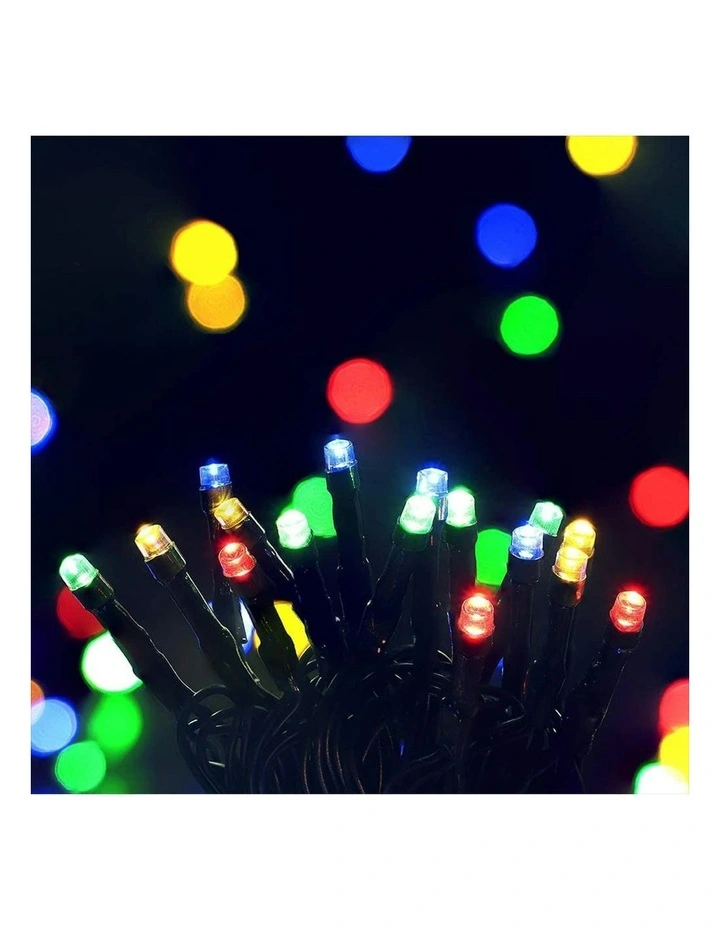 Milano Solar Powered Outdoor Fairy Lights Multicoloured 200 Lights in ...