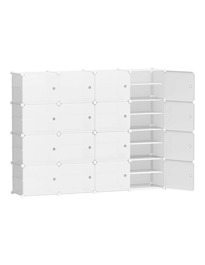 Artiss Artiss Shoe Cabinet DIY Storage Cube Shoe Box White 64 Pairs | MYER